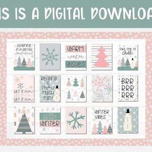 Winter Bulletin Board Kit, January Bulletin Board, Boho Classroom Decor ...
