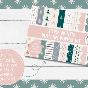 Winter Bulletin Board, Printable Bulletin Board Decor, Bunting Banner ...