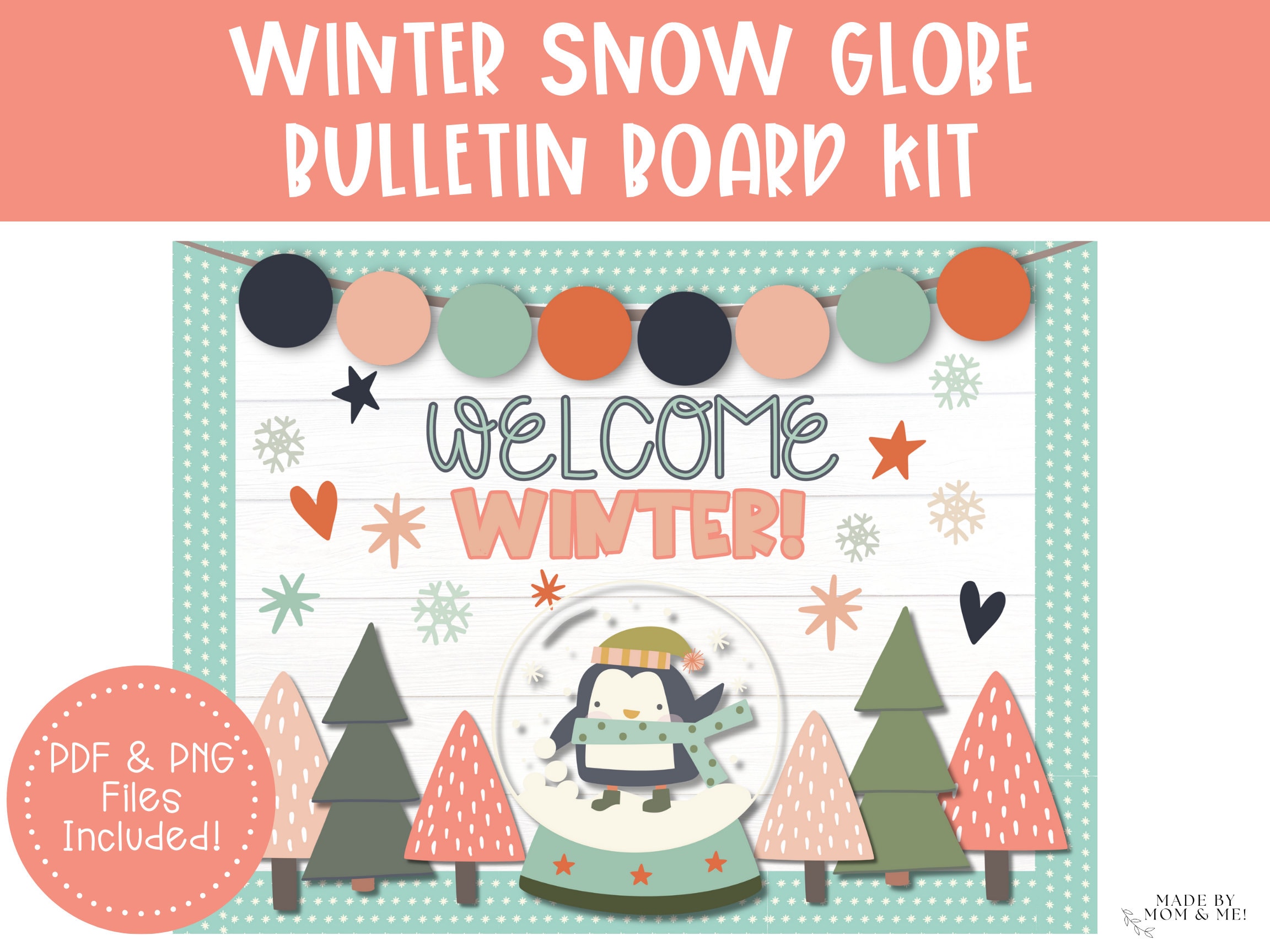 Winter Bulletin Board Kit, New Year Bulletin Board, Winter Classroom ...