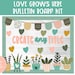 Spring Bulletin Board Kit, Classroom Door Decoration, April Bulletin ...