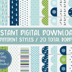 Winter Bulletin Board, Printable Bulletin Board Border, Winter ...