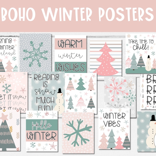 Boho Winter Decor - Etsy