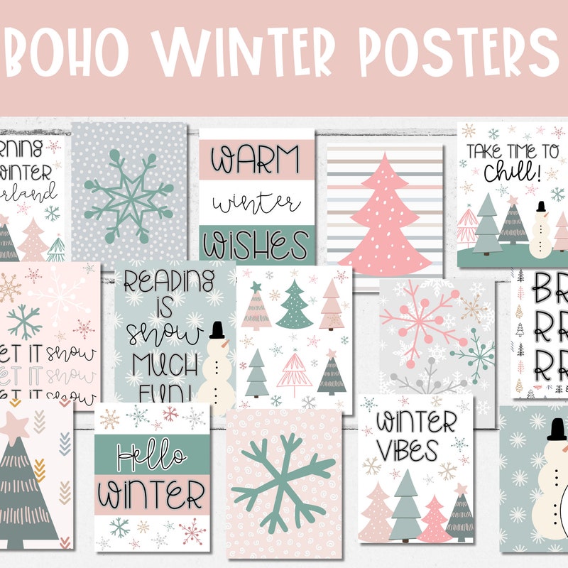 Boho Winter Decor - Etsy