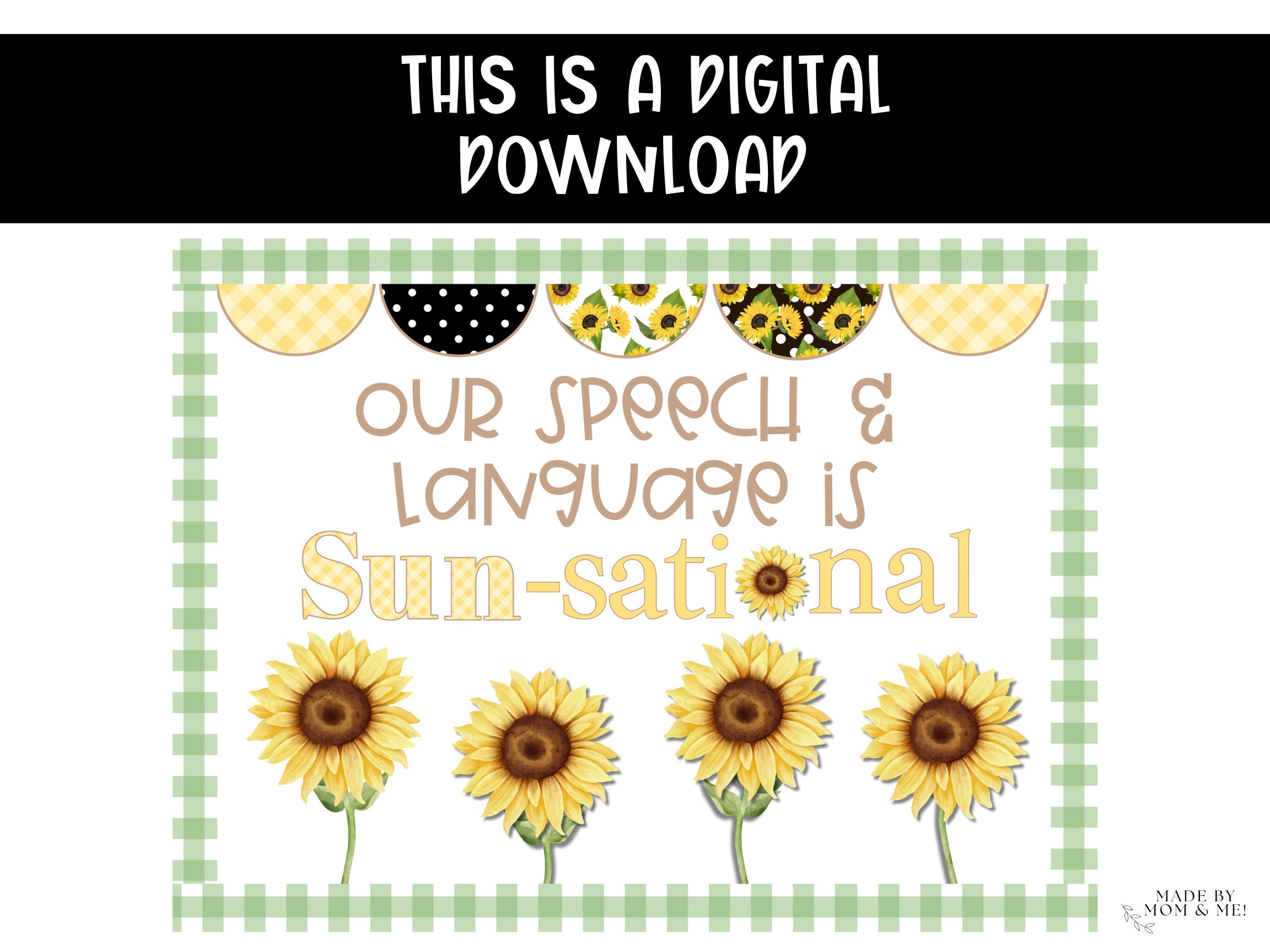 Speech Therapy Room Decor, Fall Bulletin Board Kit, Instant Download ...