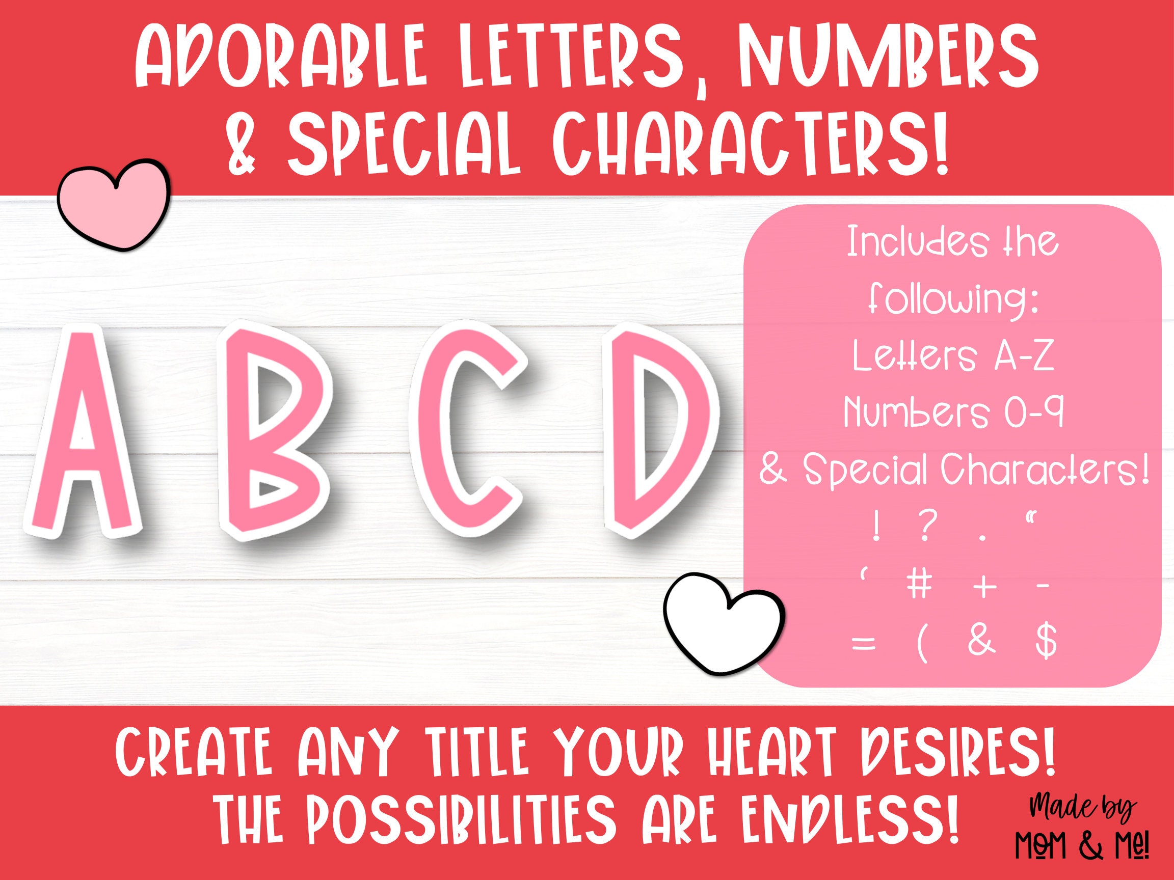 Valentine's Day Bulletin Board Kit, Valentine's Day Door Decor ...