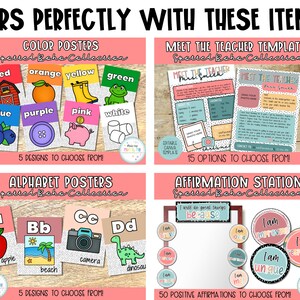 Editable Binder Covers & Spines, Boho Classroom Decor, Printable ...