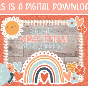 Speech Therapy Room Decor, Spring Bulletin Board Kit, Rainbow Bulletin ...