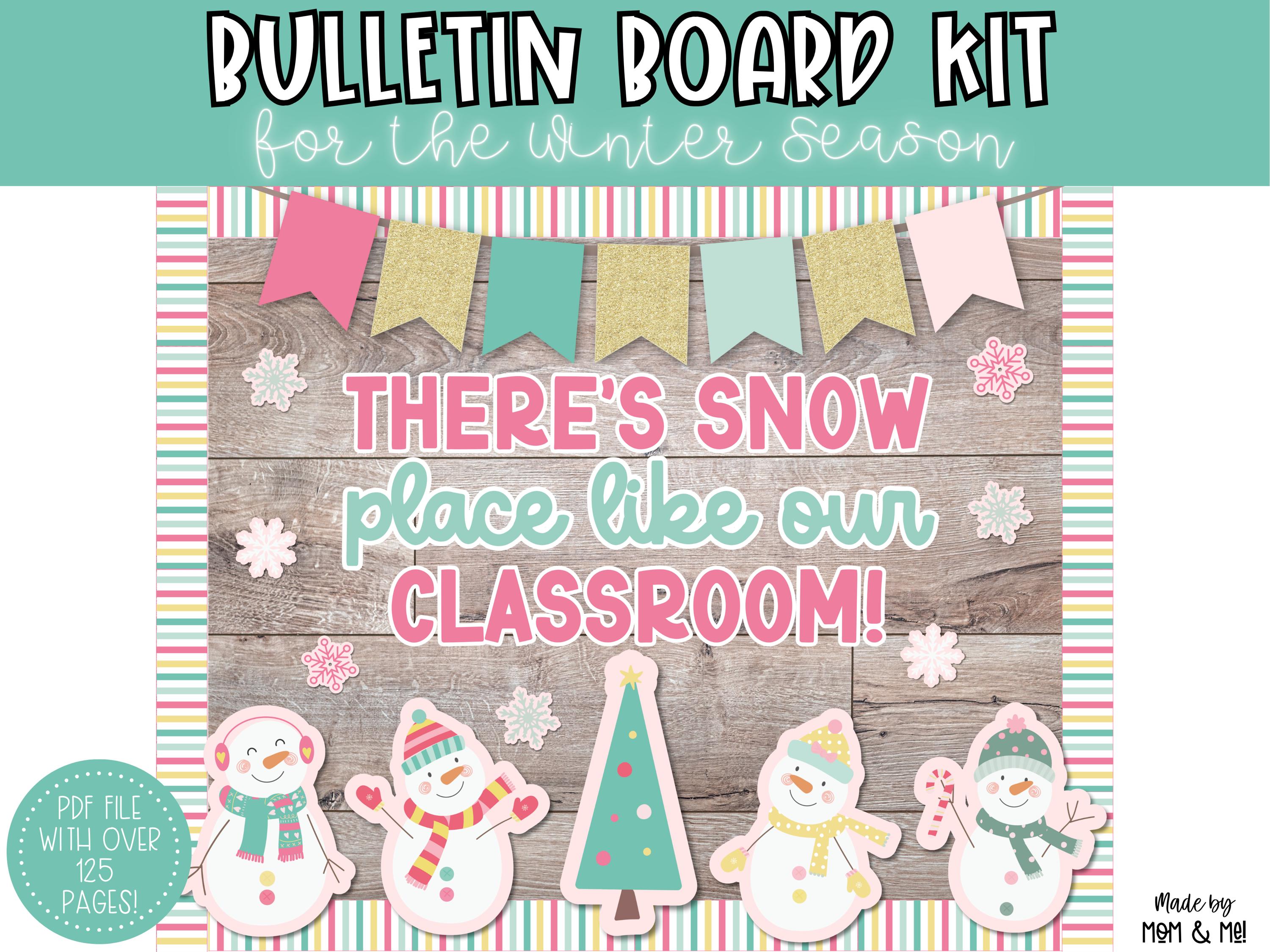 Bulletin Board for Winter, Winter Wonderland Classroom Decor, Winter ...