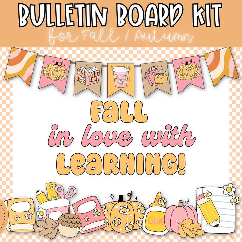 Fall in Love With Learning Bulletin Board - Etsy
