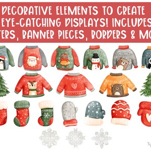 Speech Therapy Room Decor, Christmas Bulletin Board Kit, Winter ...