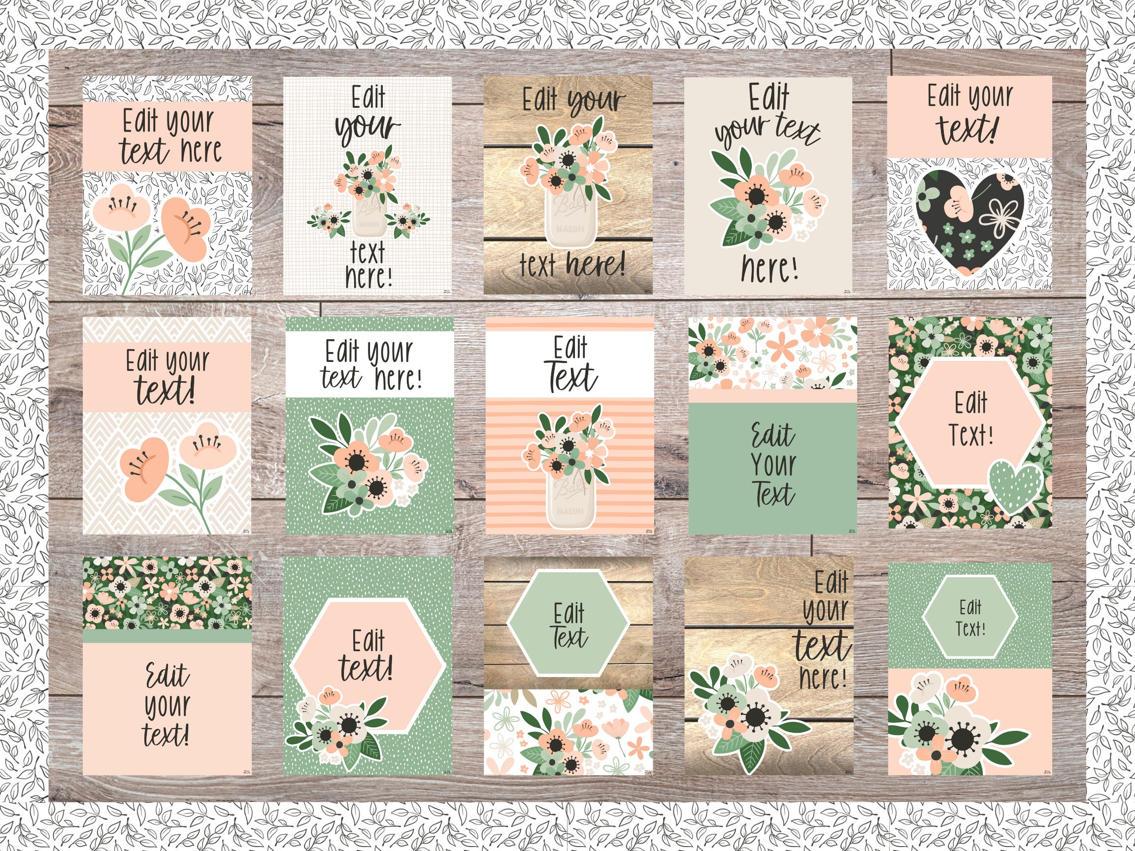 Editable Classroom Posters, Spring Bulletin Board Kit, Printable ...