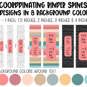 Editable Binder Covers & Spines, Boho Classroom Decor, Printable ...