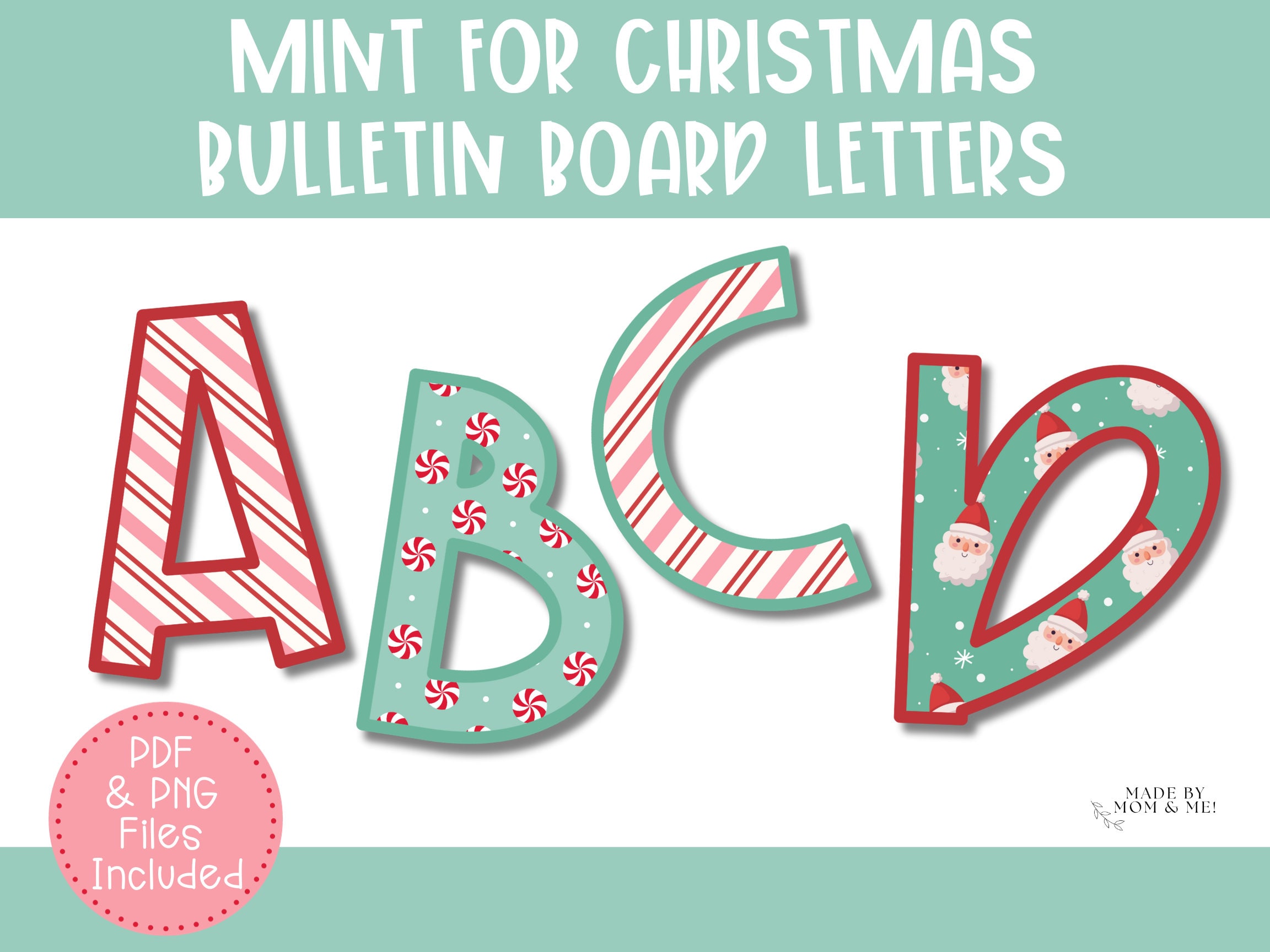 Printable Bulletin Board Letters, Christmas Classroom Decor, Primary ...