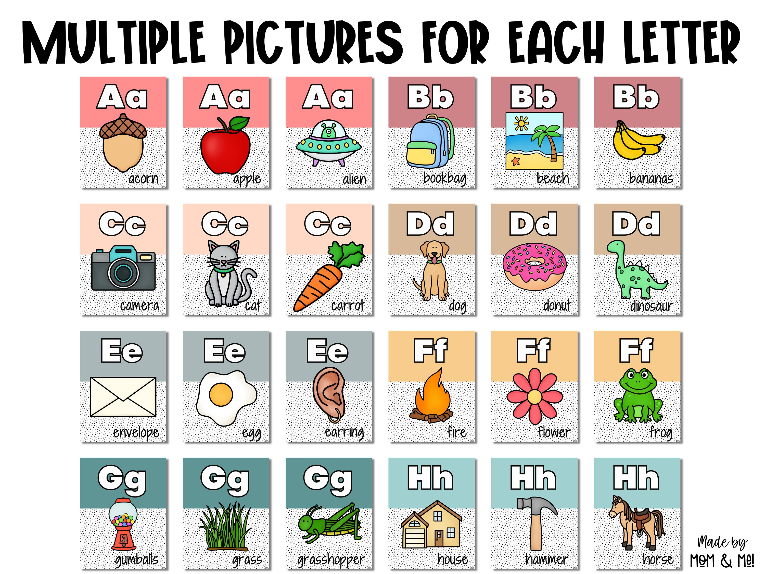 Boho Classroom Decor: Alphabet Posters for Preschool & Kindergarten ...