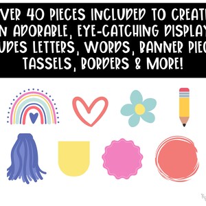 Speech Therapy Room Decor, Bulletin Board Kit, Boho Rainbows, Speech is ...