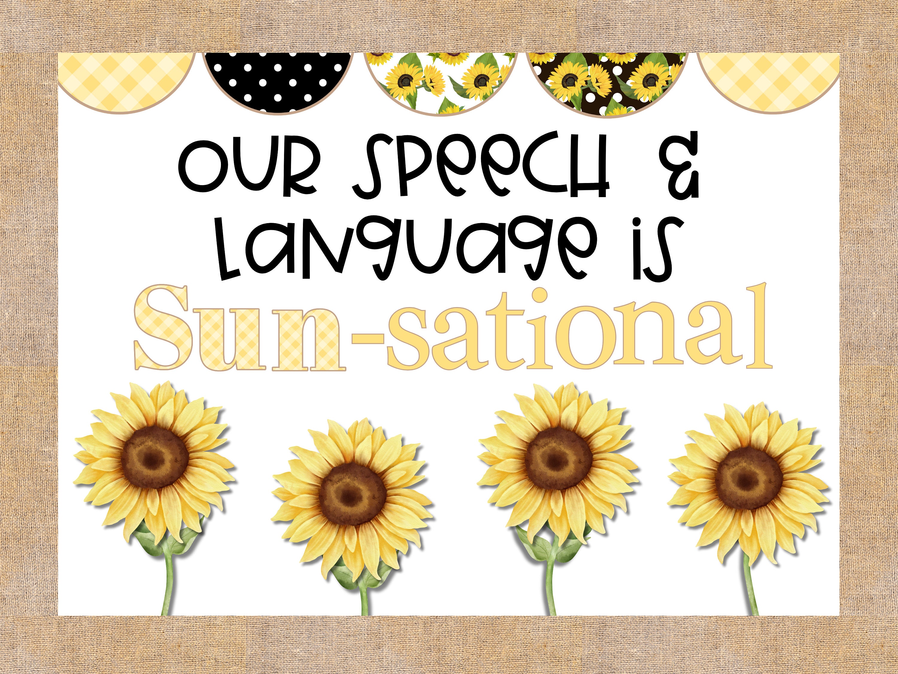 Speech Therapy Room Decor, Fall Bulletin Board Kit, Instant Download ...