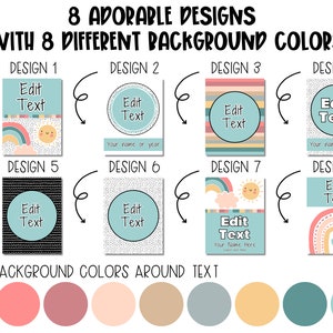 Editable Binder Covers & Spines, Boho Classroom Decor, Printable ...