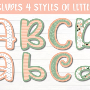 Bulletin Board Letters, Printable Classroom Decor, Spring Bulletin ...