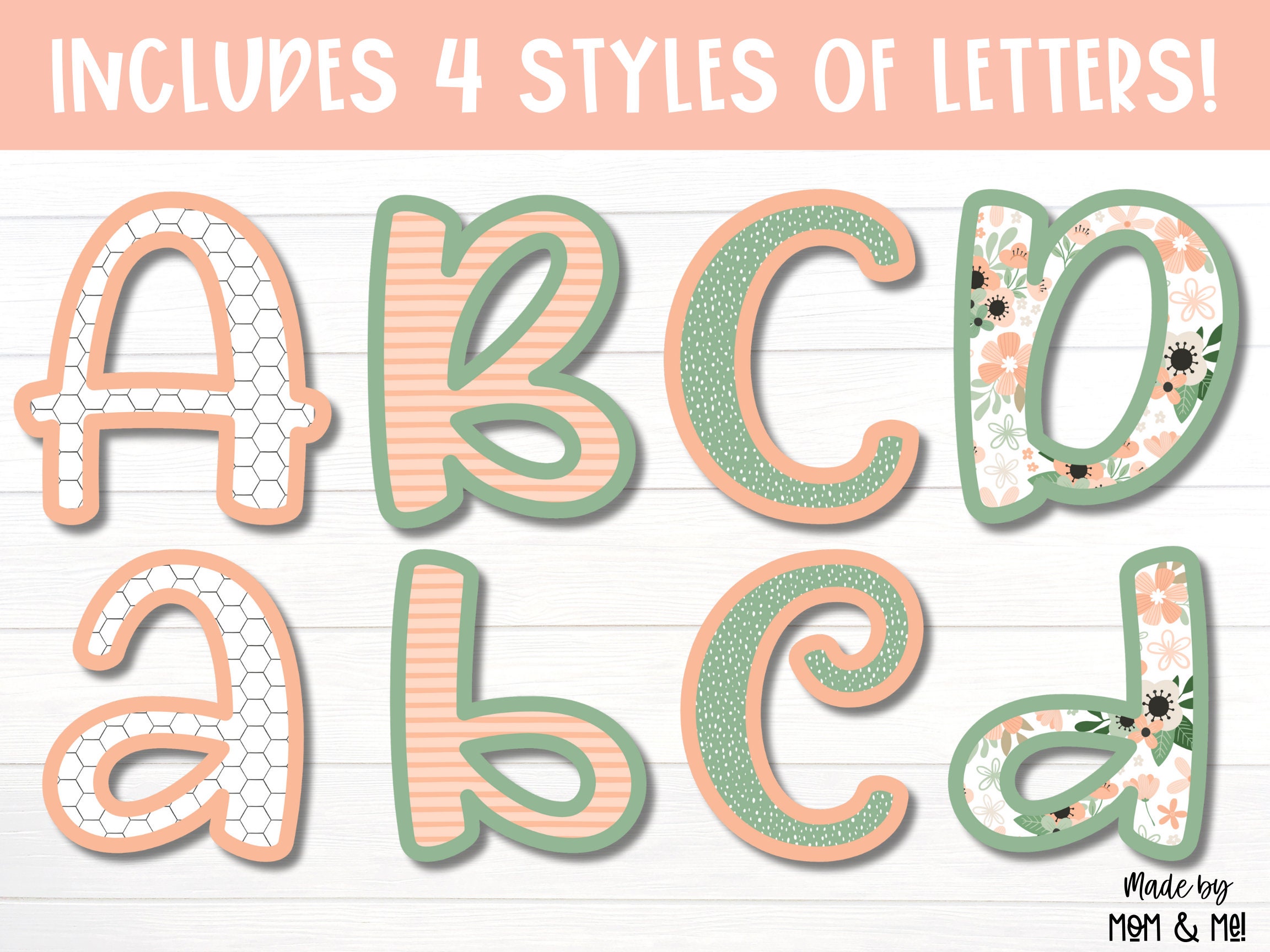 Bulletin Board Letters, Printable Classroom Decor, Spring Bulletin ...