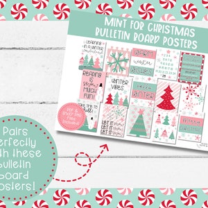 Printable Bulletin Board Bunting Banner, Christmas Classroom Decor ...