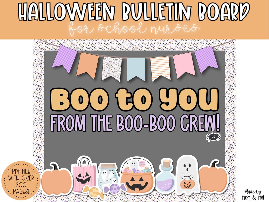 School Nurse Decor, Halloween Bulletin Board, School Health Office ...