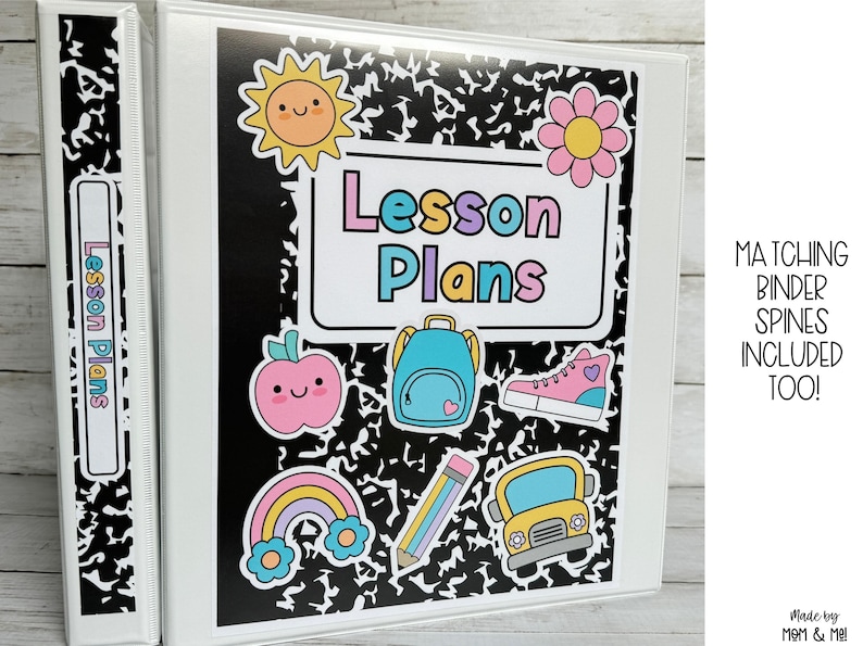 Editable Composition Notebook Binder Covers: Teacher Classroom Decor ...