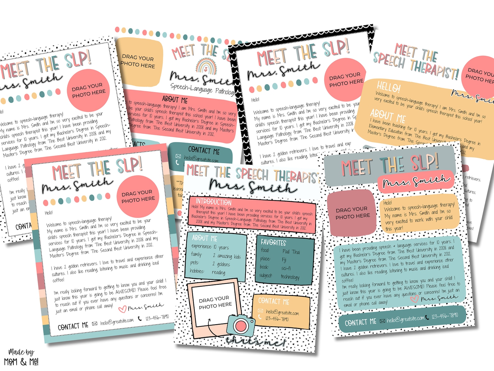 Meet the SLP: Editable Newsletter Template, Welcome Letter, Back to ...