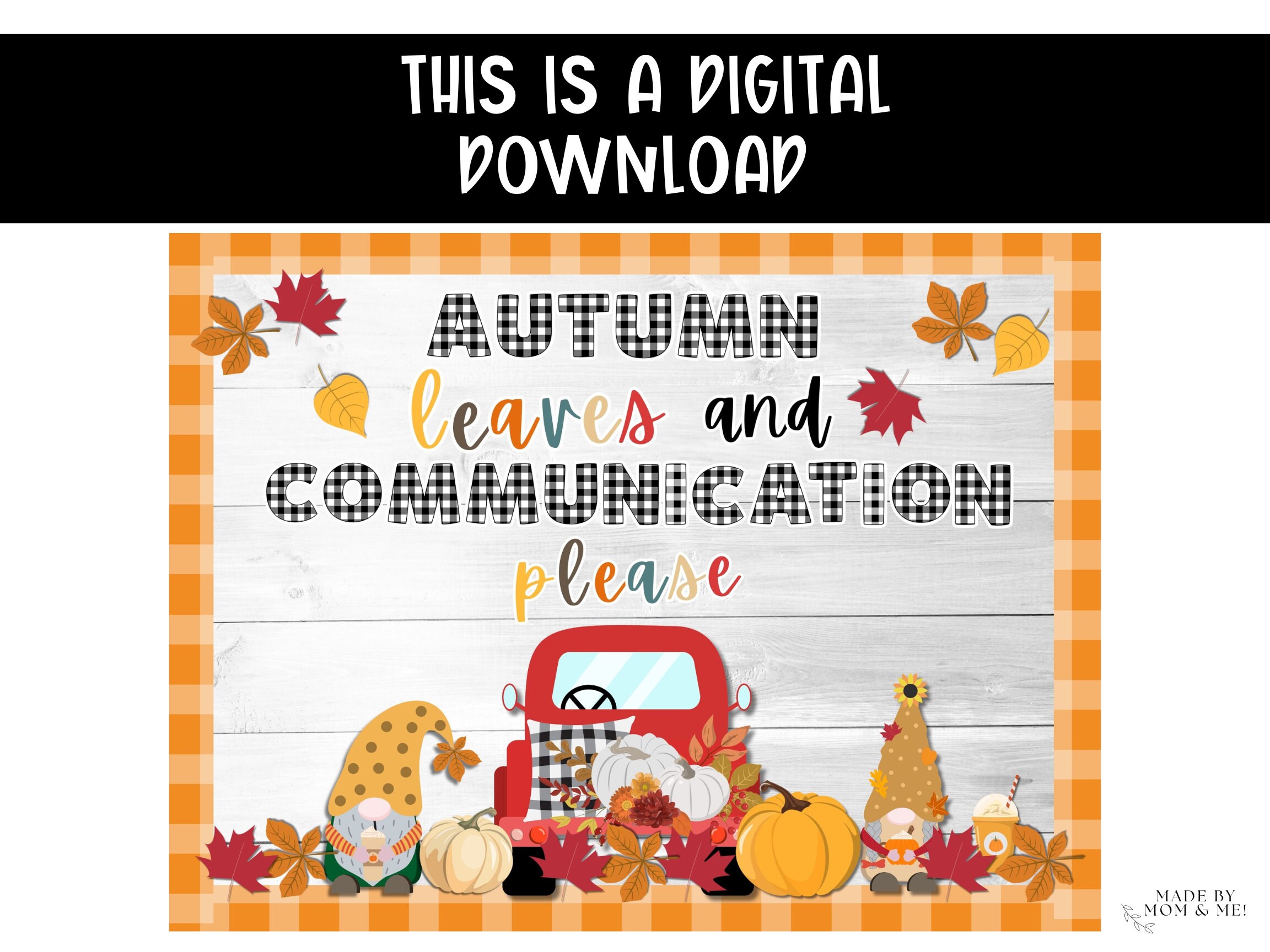 Speech Therapy Room Decor Bulletin Board Kit Autumn Leaves - Etsy