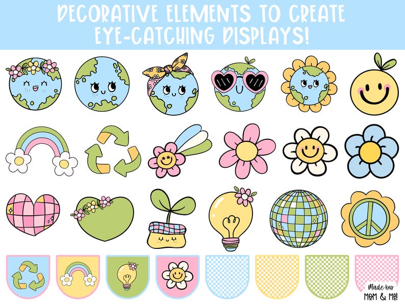 Earth Day Bulletin Board, Classroom Decor Bundle, Spring Decor ...
