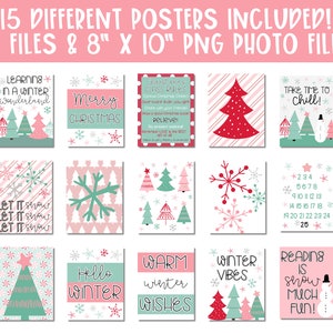 Christmas Classroom Posters, Christmas Classroom Door Decor, Bulletin ...