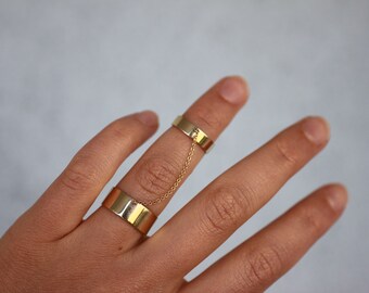 Blue Double Ring - Etsy