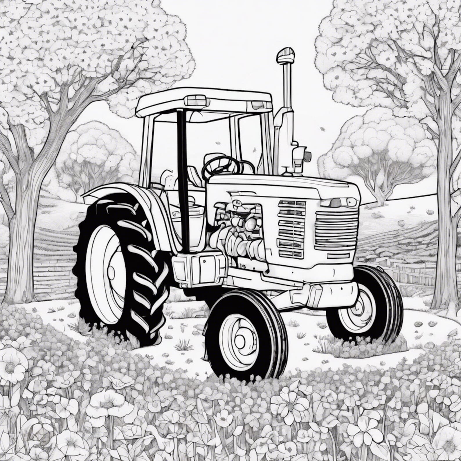 Tractor Coloring Pages 22 TOP Pages Tractors Coloring Page Kids ...