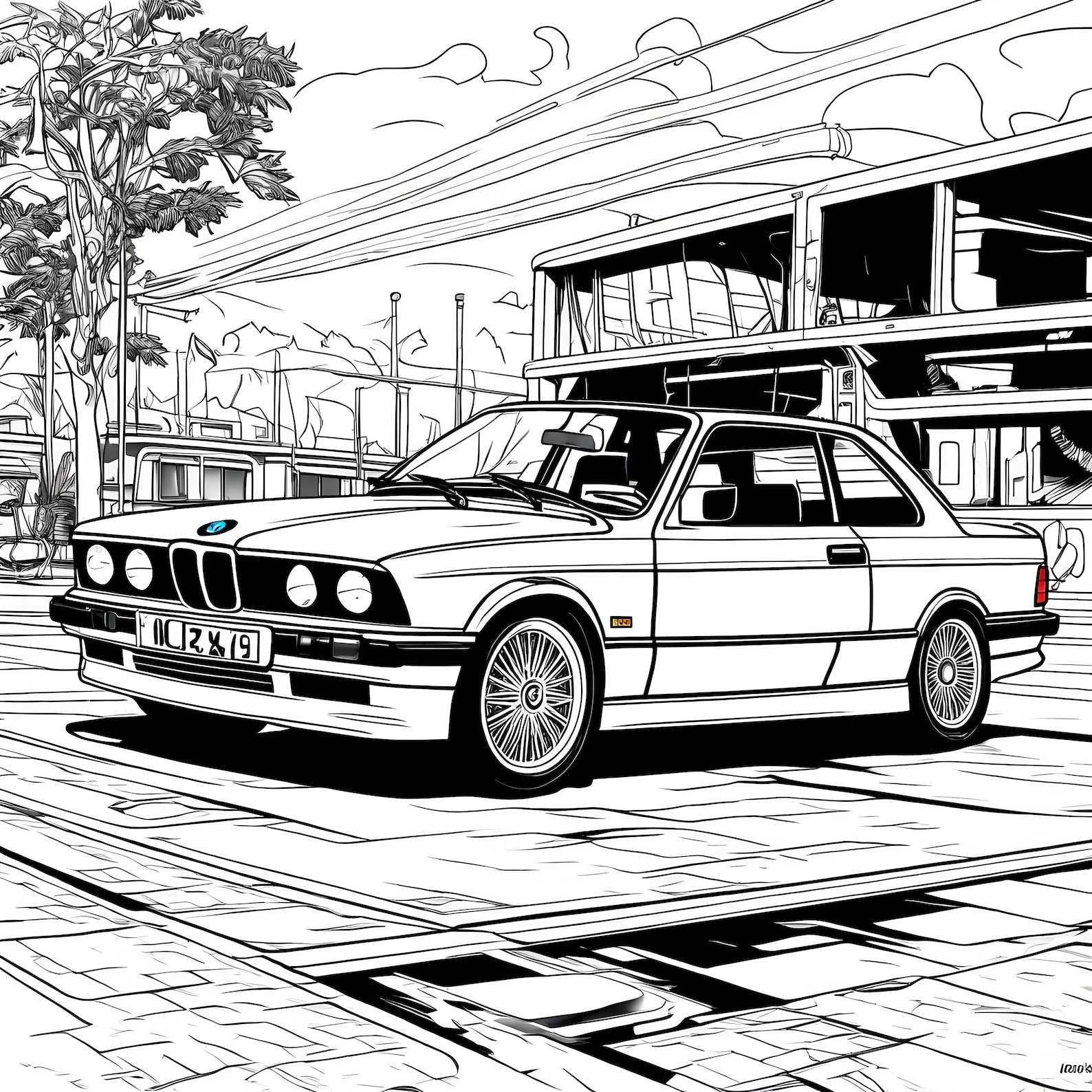 BMW Coloring Page 21 Pages BMW 3, BMW 7 Series, X5, Bmw I8 Coloring ...