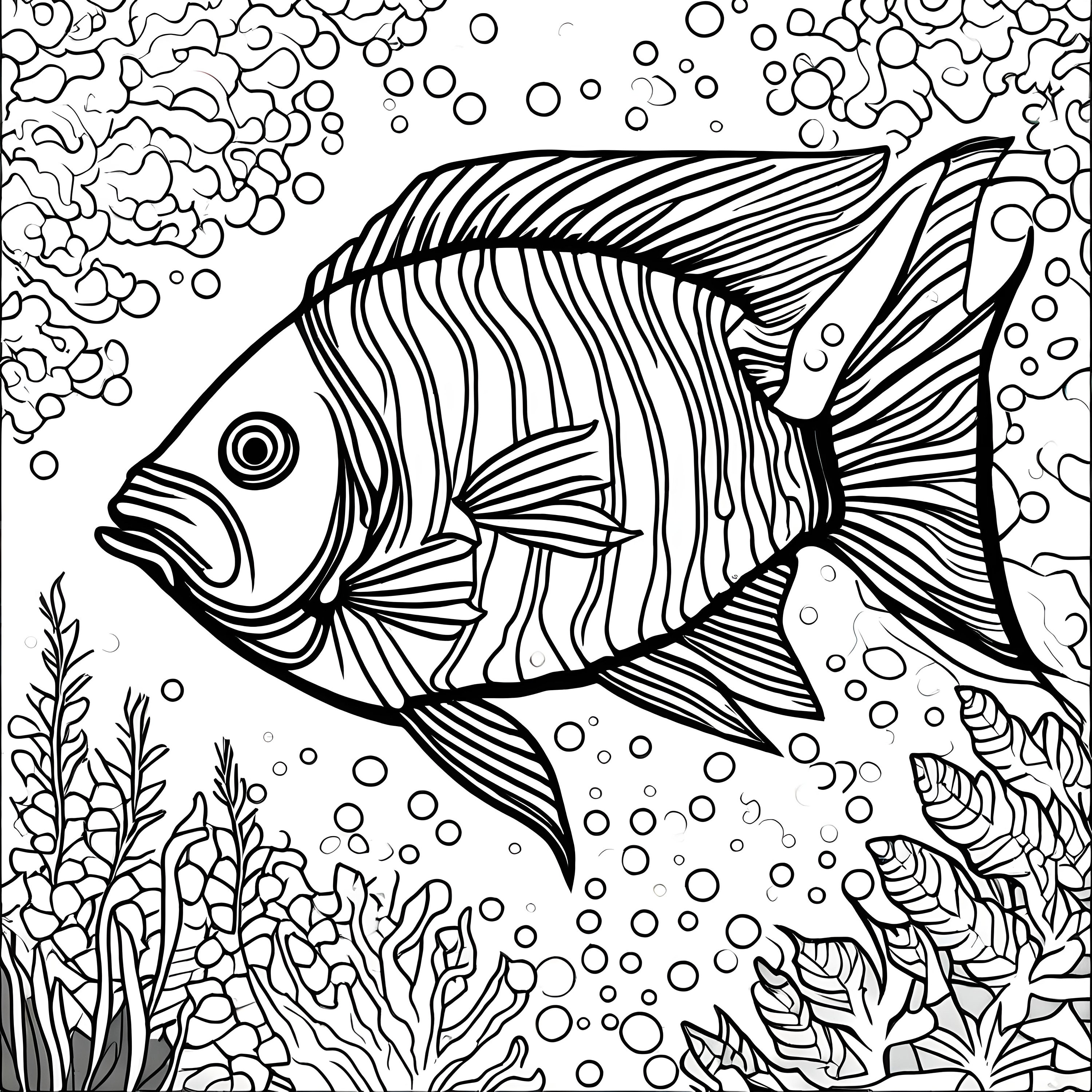 Underwater Adventure Coloring Pages 37 Pages Top Ocean Coloring Fish ...