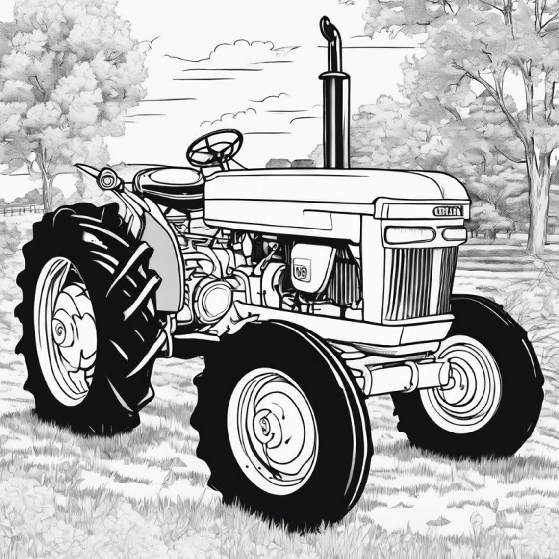 Tractor Coloring Pages 22 TOP Pages Tractors Coloring Page Kids ...