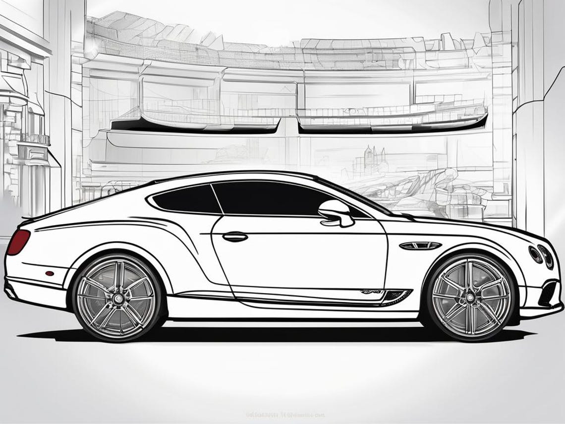 Bentley Coloring Pages 27 TOP Coloring Bentley Continental GT Coloring ...