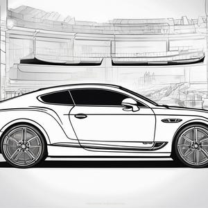 Bentley Coloring Pages 27 TOP Coloring Bentley Continental GT Coloring ...