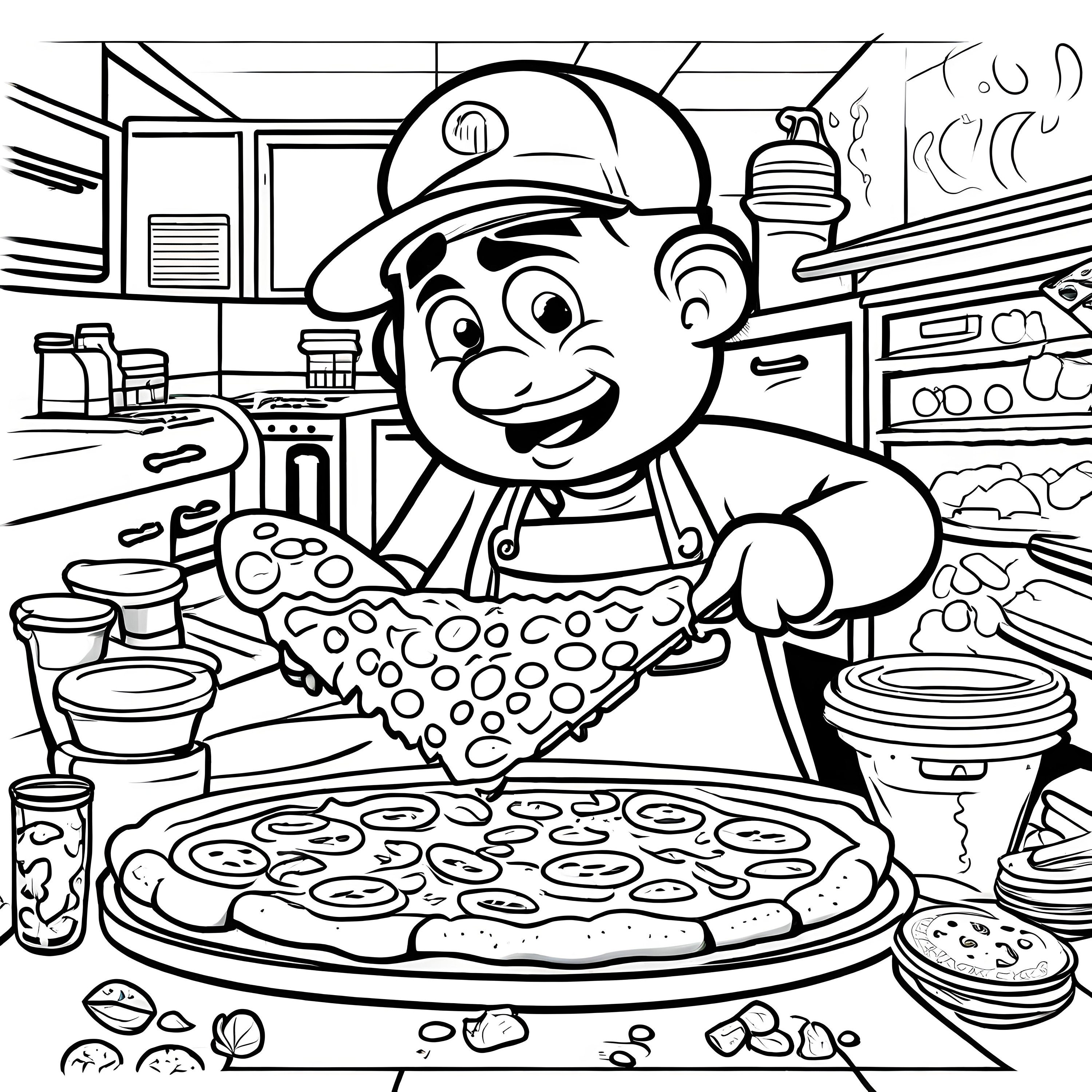 Italian Food Coloring Pages HOT 25 Pages Spaghetti Coloring Page Pizza ...