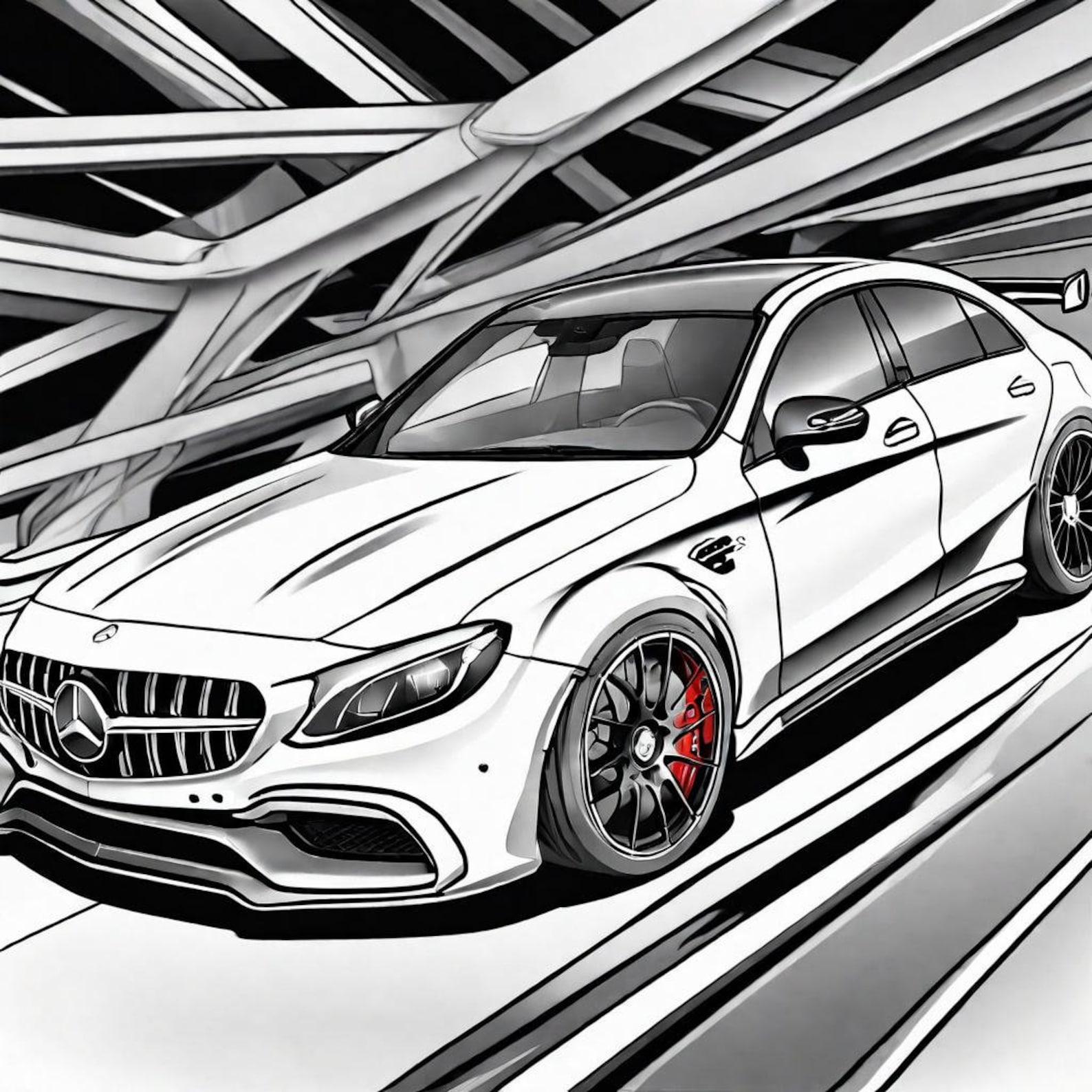 Mercedes Benz Coloring Pages 35 TOP PAGES Mercedes AMG Coloring ...