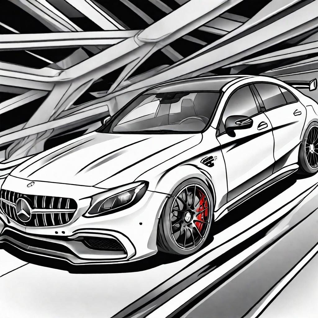Mercedes Benz Coloring Pages 35 TOP PAGES Mercedes AMG Coloring ...