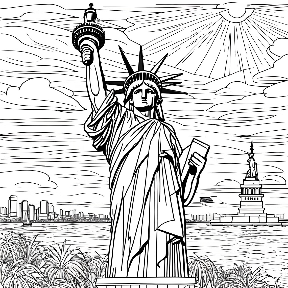 USA Coloring Pages 25 Pages America Coloring Page US Adult Coloring ...
