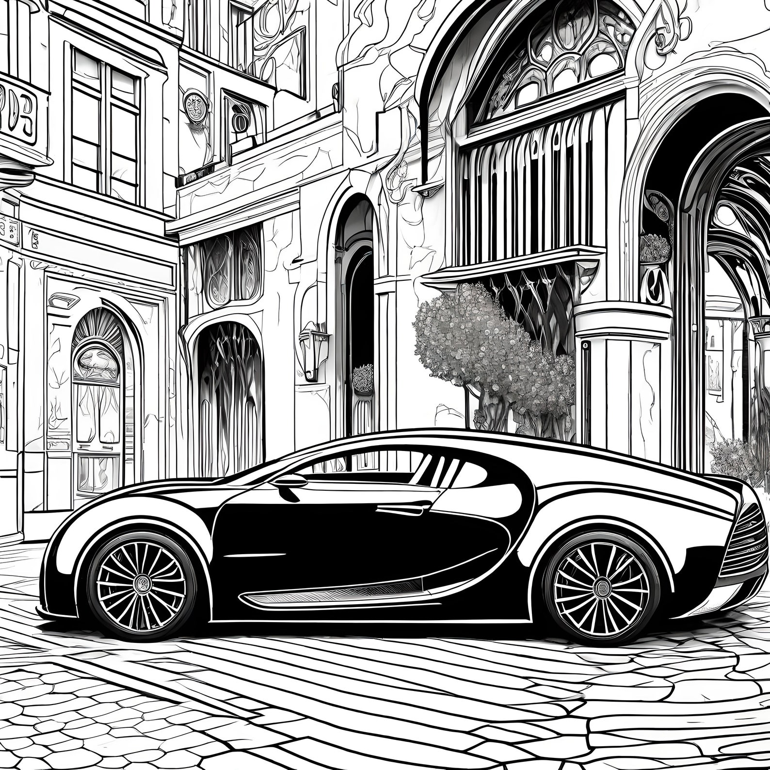Bugatti Coloring Pages 19 Top Pages Bugatti Veyron Bugatti Chiron