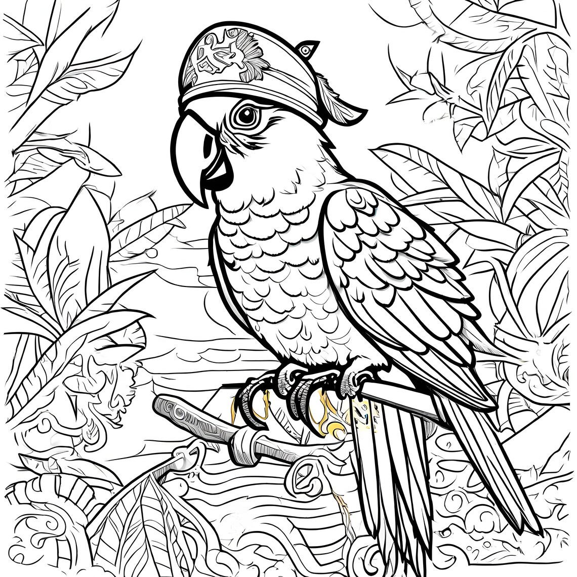 Pirate Treasure Hunt Coloring Pages for Boys 28 Pages Pirates Coloring ...