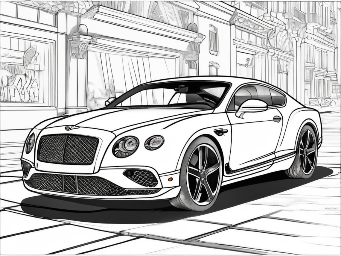 Bentley Coloring Pages 27 TOP Coloring Bentley Continental GT Coloring ...