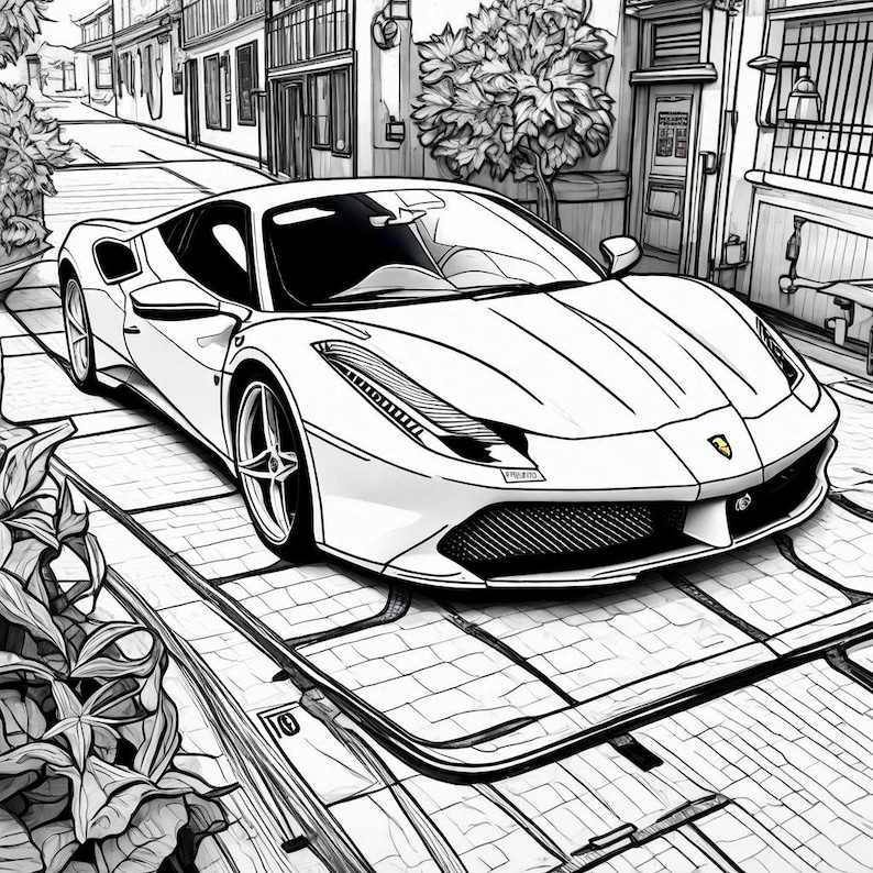 Ferrari Coloring Pages 26 TOP PAGES Ferrari 458 Italia Ferrari F430 ...