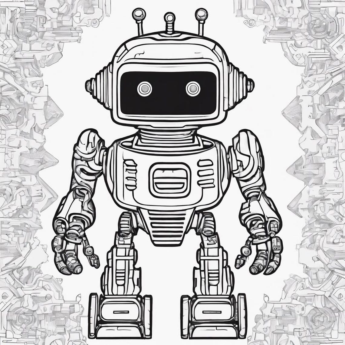 Robot Coloring Pages 20 TOP Coloring Pages Robot Animals Coloring Cat ...