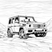 Mercedes G Class 23 Coloring Pages G-class Coloring Page - Etsy