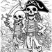 Pirate Treasure Hunt Coloring Pages for Boys 28 Pages Pirates Coloring ...