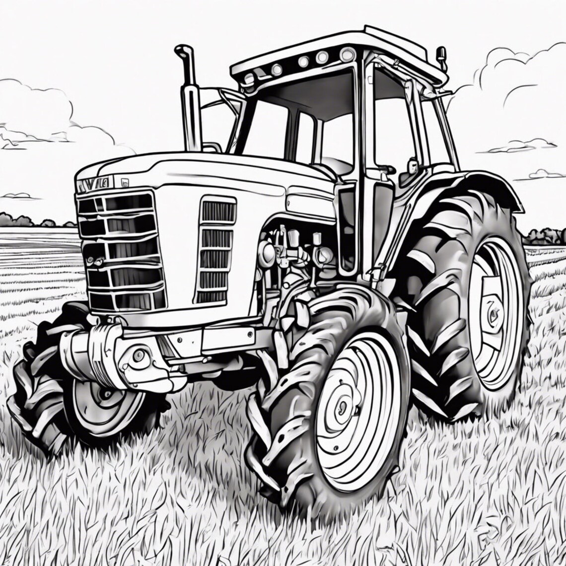 Tractor Coloring Pages 22 TOP Pages Tractors Coloring Page Kids ...
