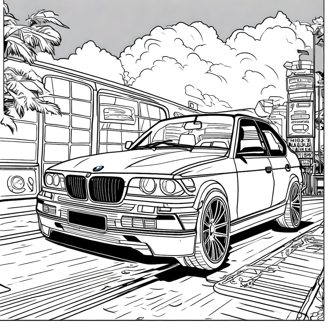 BMW Coloring Page 21 Pages BMW 3, BMW 7 Series, X5, Bmw I8 Coloring ...